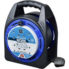 Masterplug 4 Socket 15M Extension Lead | 13A Plastic Casing