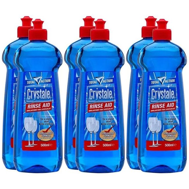 Crystale Dishwasher Rinse Aid 500ml – Streak-Free Unscented Cleaner ...